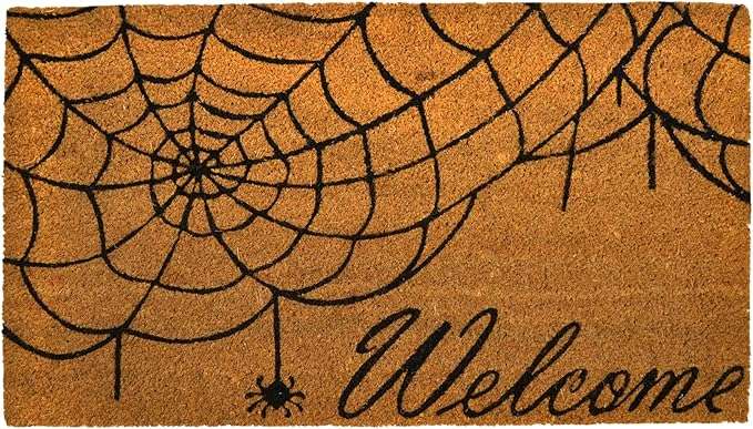 Wholesale Spider Web Halloween Coir Doormat – Fine Living Co